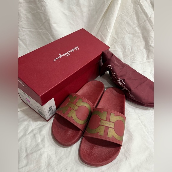 Salvatore Ferragamo | Shoes | Salvatore Ferragamo Groove Slides | Poshmark